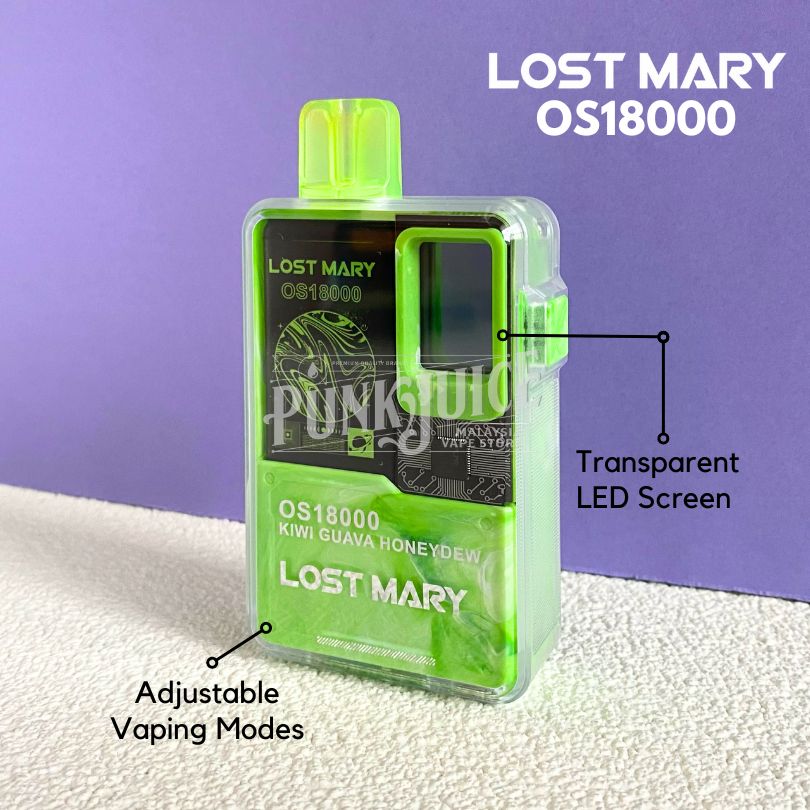 Lost Mary OS18000 (18K) 5% - Led Screen - Disposable Pod – Punk Juice ...