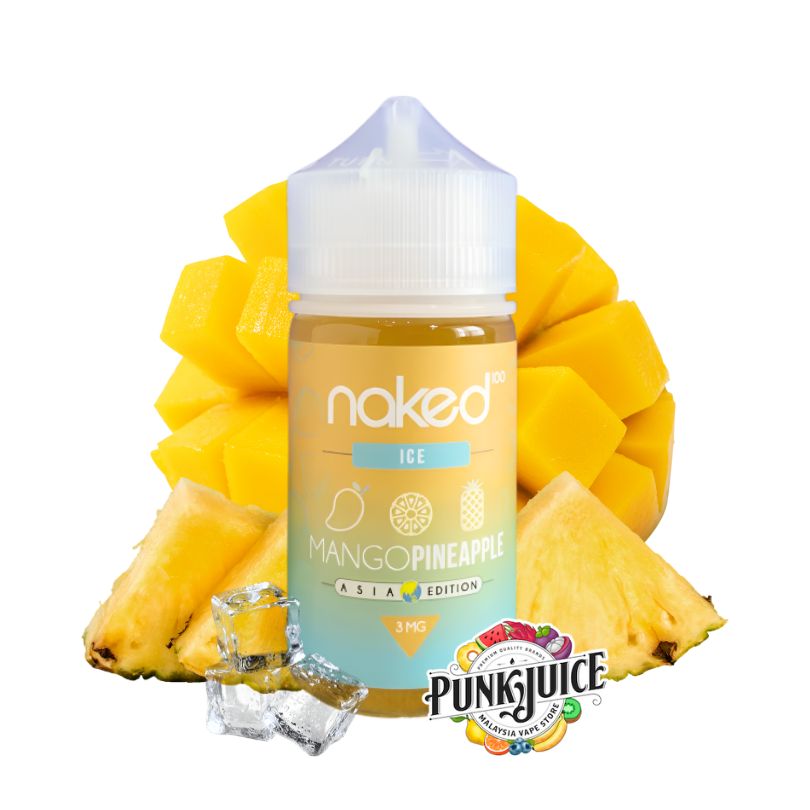Naked 100 - Mango Pineapple Ice (Asia Edition) - 60ml - Punk Juice Vape ...