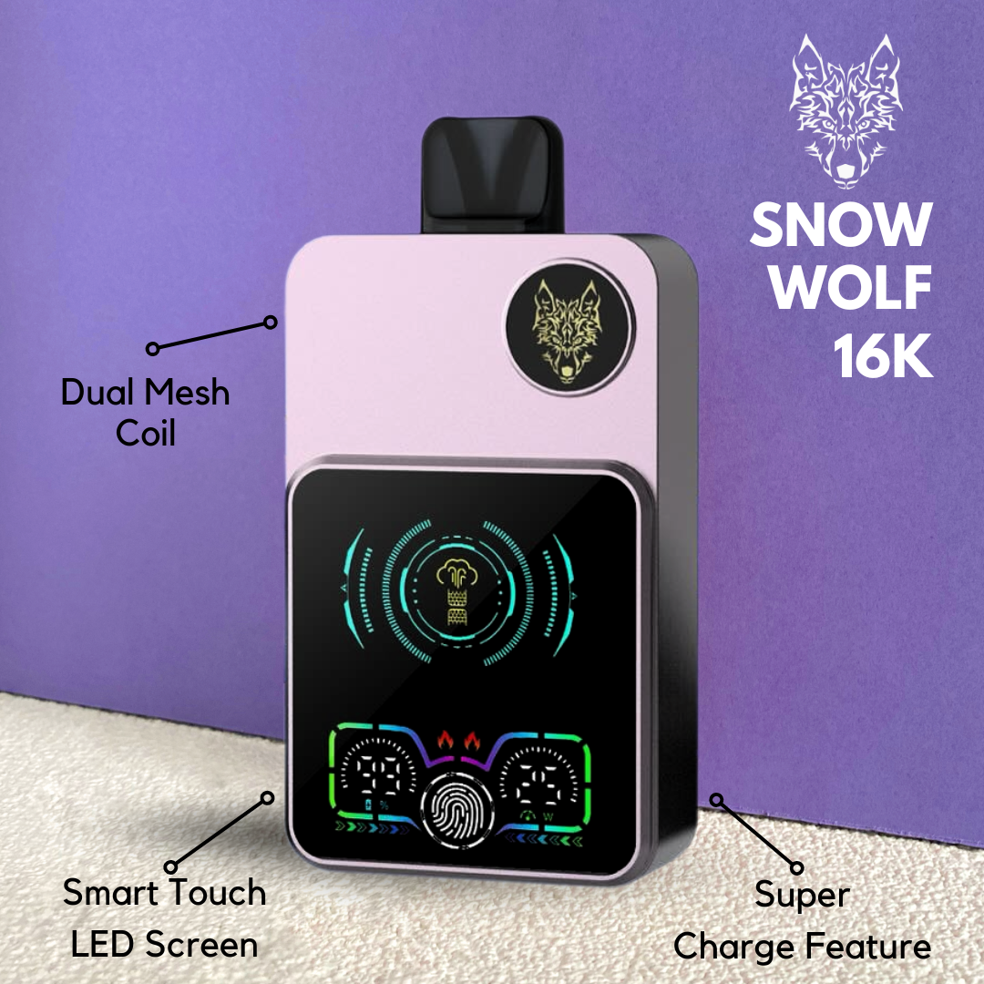 SnowWolf (16K) 5% - Led Screen - Disposable Pod – Punk Juice Vape Store